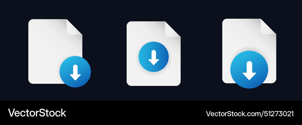 Download document icon file symbol Royalty Free Vector Image