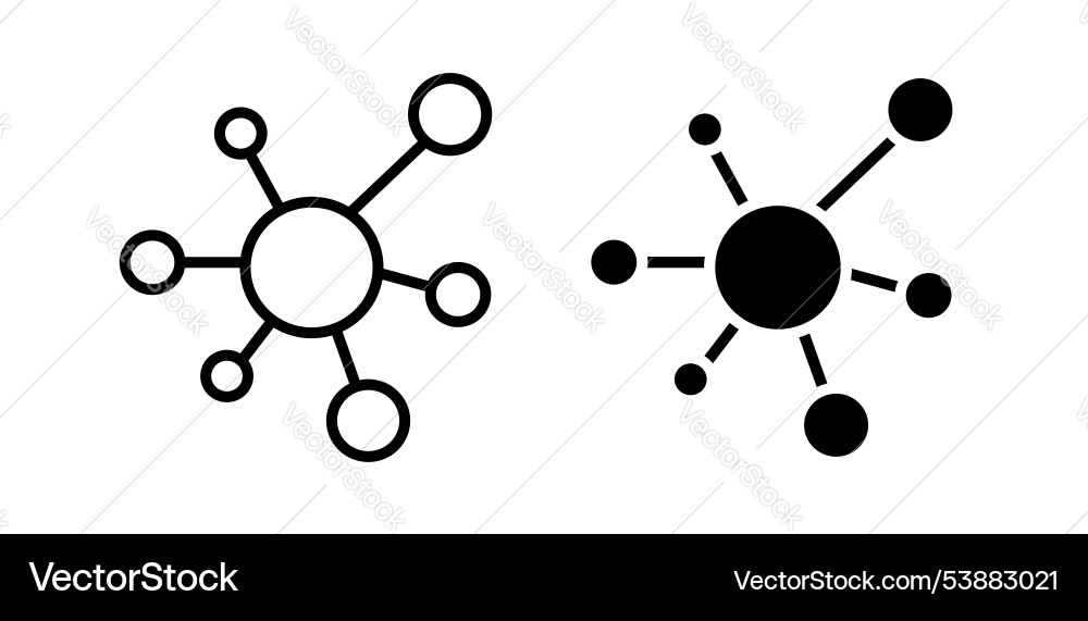 Network icon set Royalty Free Vector Image - VectorStock