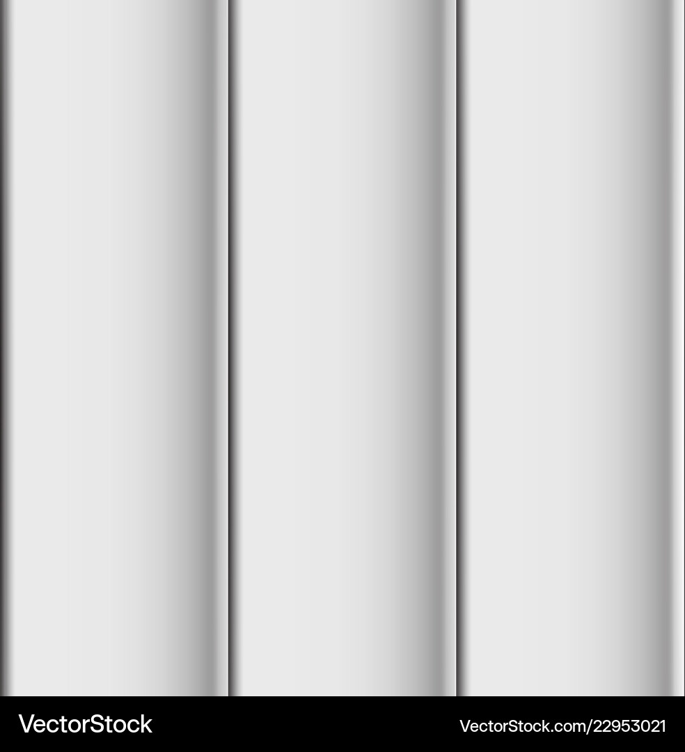 Seamless realistic white plastic roof sheet in 3d Vector Image