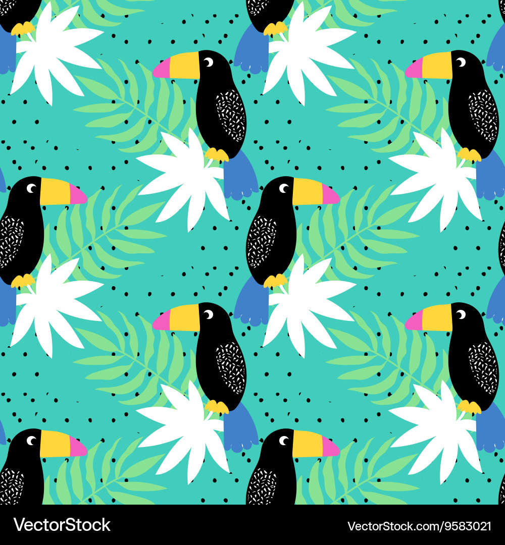 Seamless summer pattern Royalty Free Vector Image