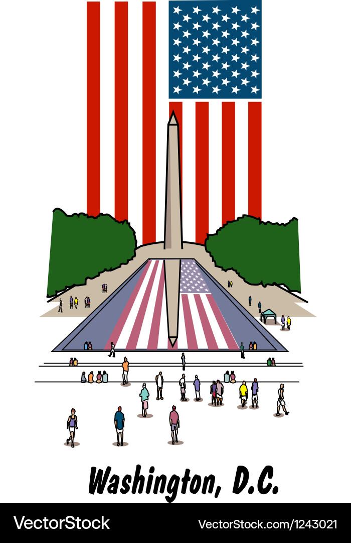 Washington dc Royalty Free Vector Image - VectorStock