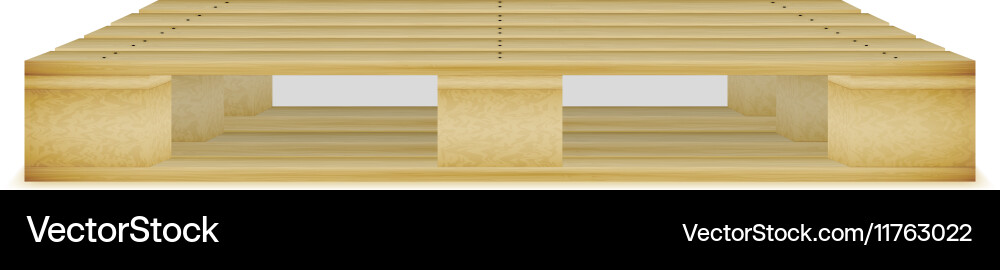 An empty wooden pallet Royalty Free Vector Image