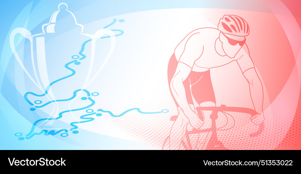 Cycling themed background Royalty Free Vector Image