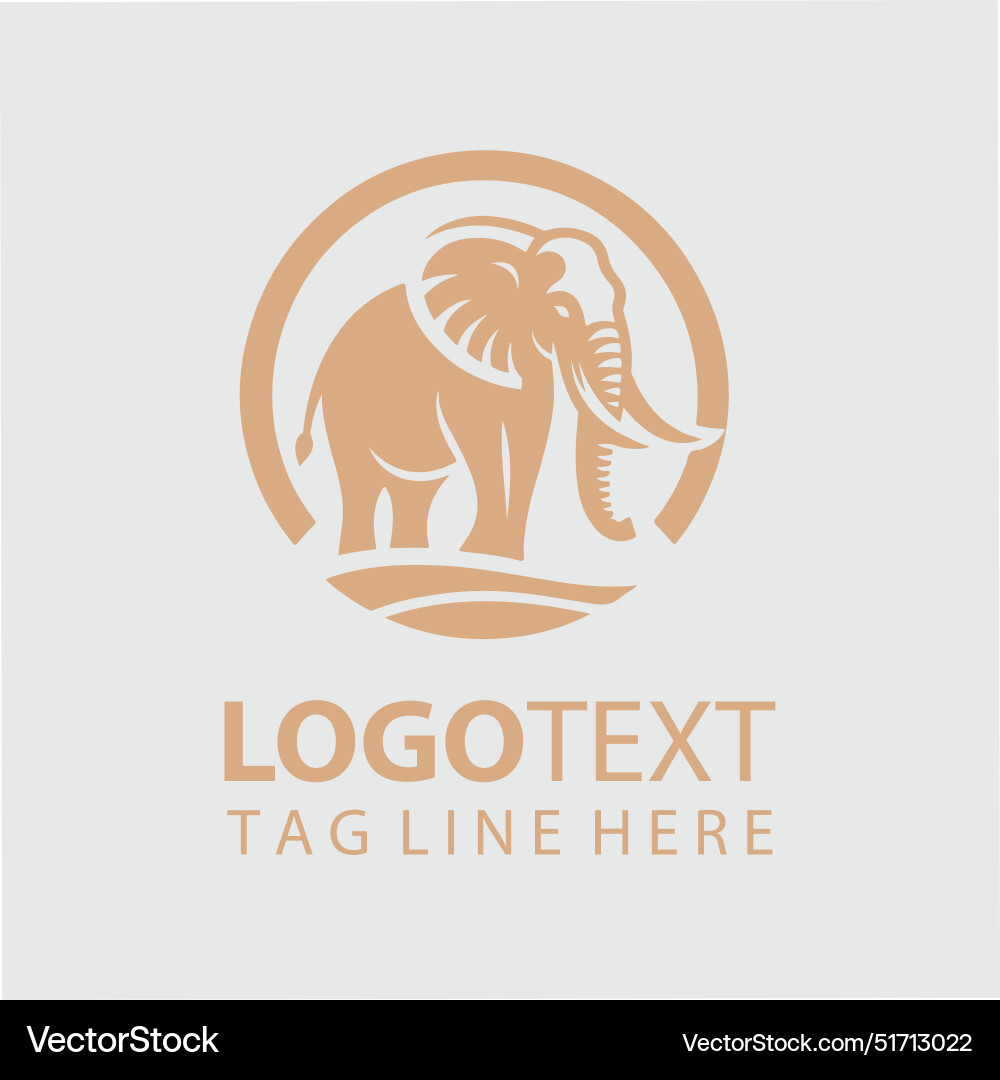 Elephant logo Royalty Free Vector Image - VectorStock