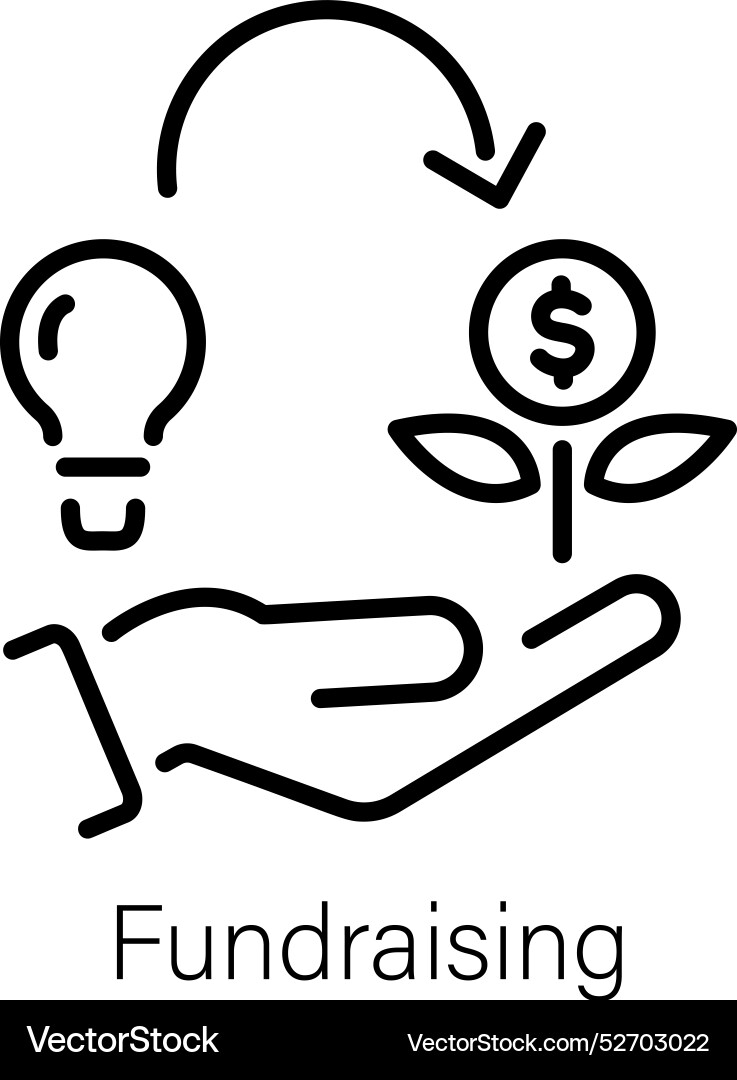 Fundraising Royalty Free Vector Image - VectorStock