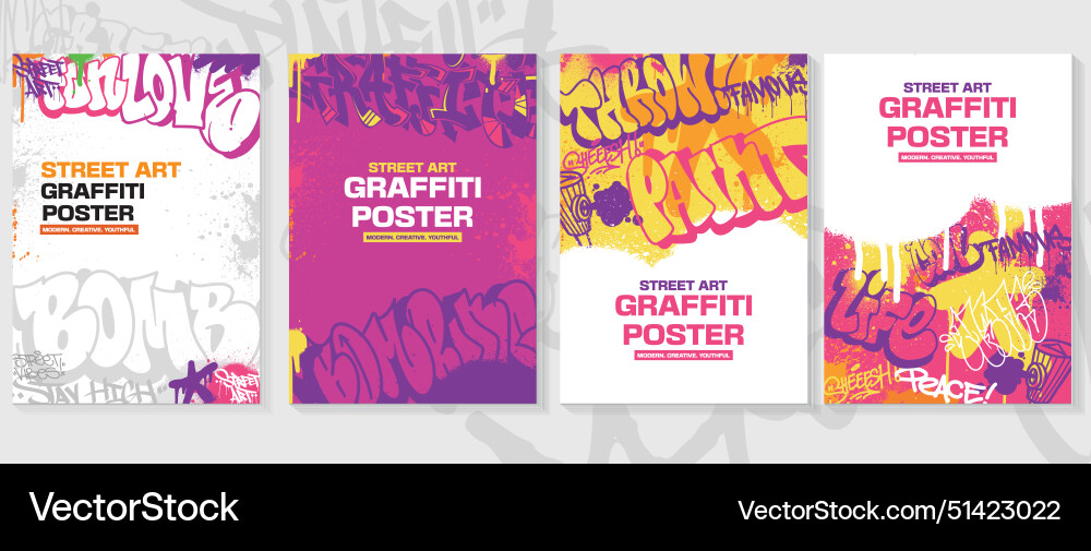 Graffiti flyer Royalty Free Vector Image - VectorStock