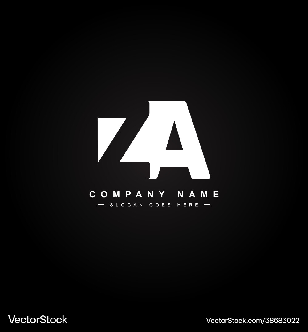 Initial letter za logo - simple business Vector Image
