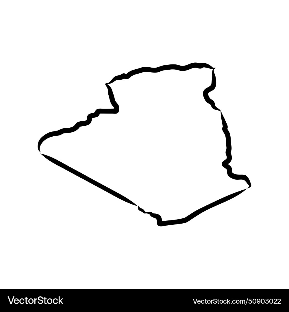 Map of algeria concept Royalty Free Vector Image