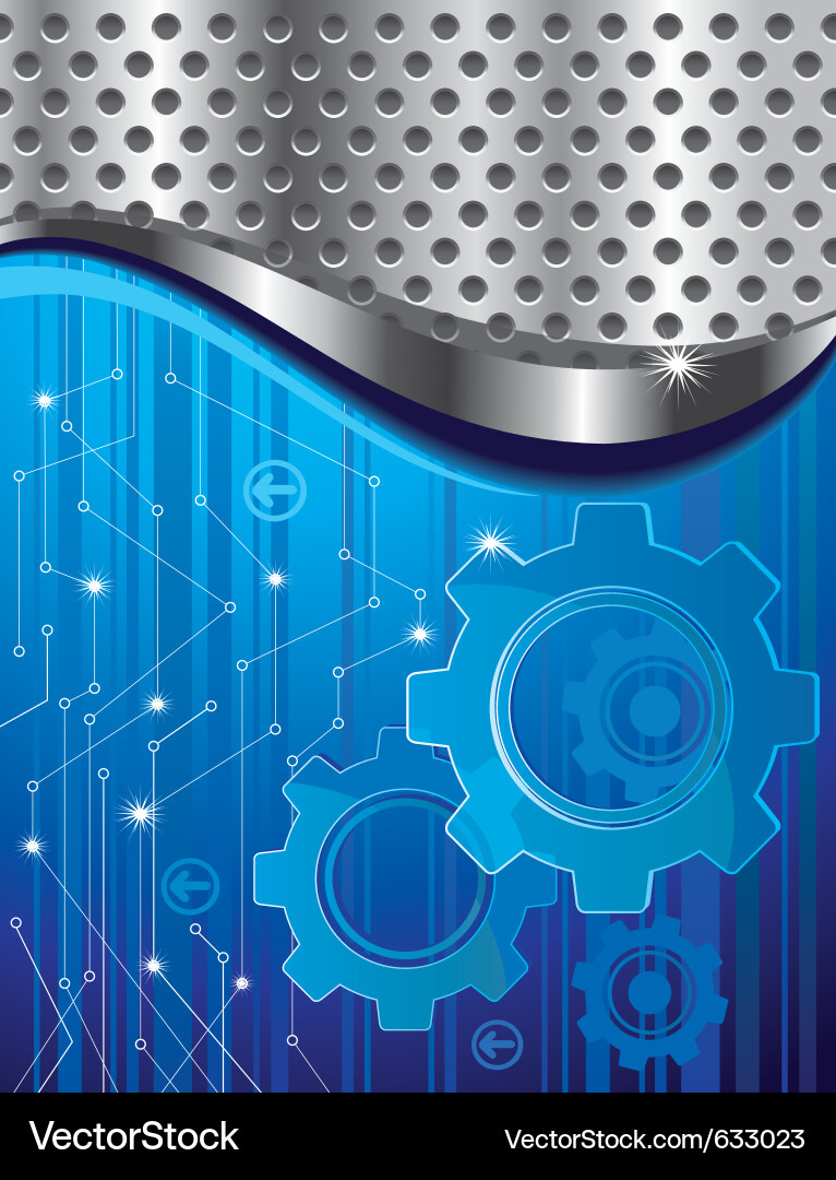 Abstract background with gear Royalty Free Vector Image