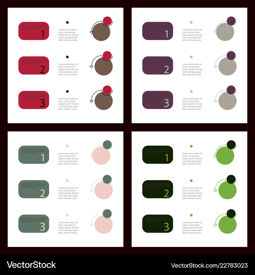 Colorful infographic process chart and arrows Vector Image