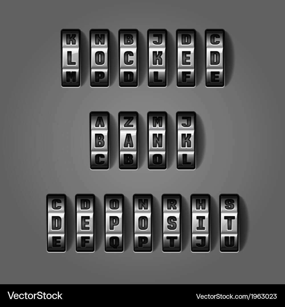Locked bank deposit concept Royalty Free Vector Image