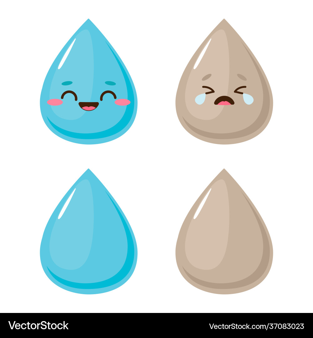Water Drop Cute Sad Vector Images (over 350)