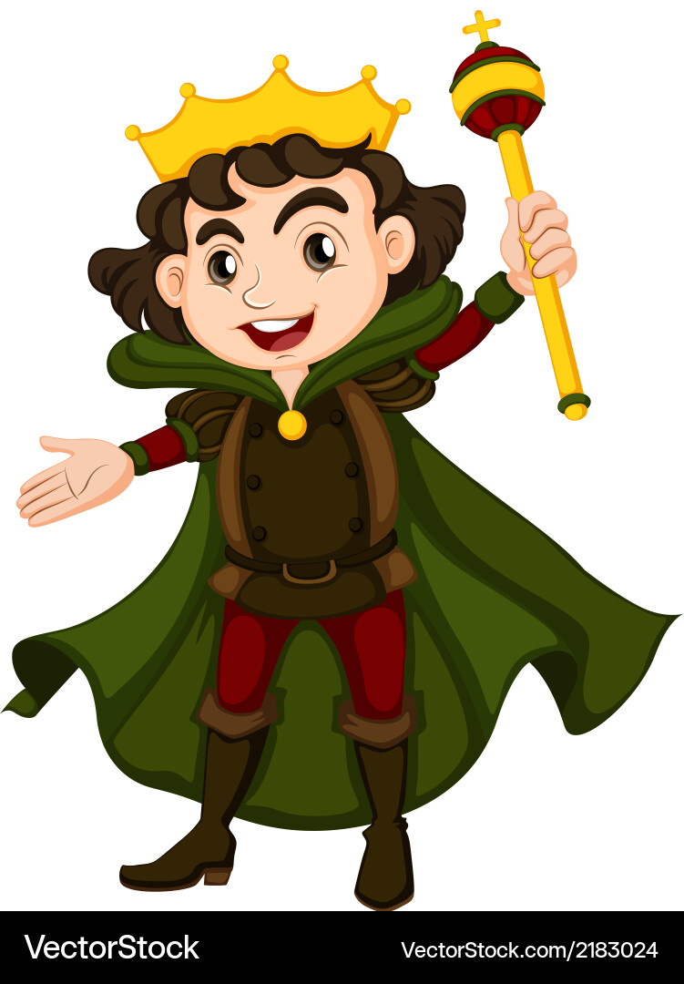 A young prince Royalty Free Vector Image - VectorStock