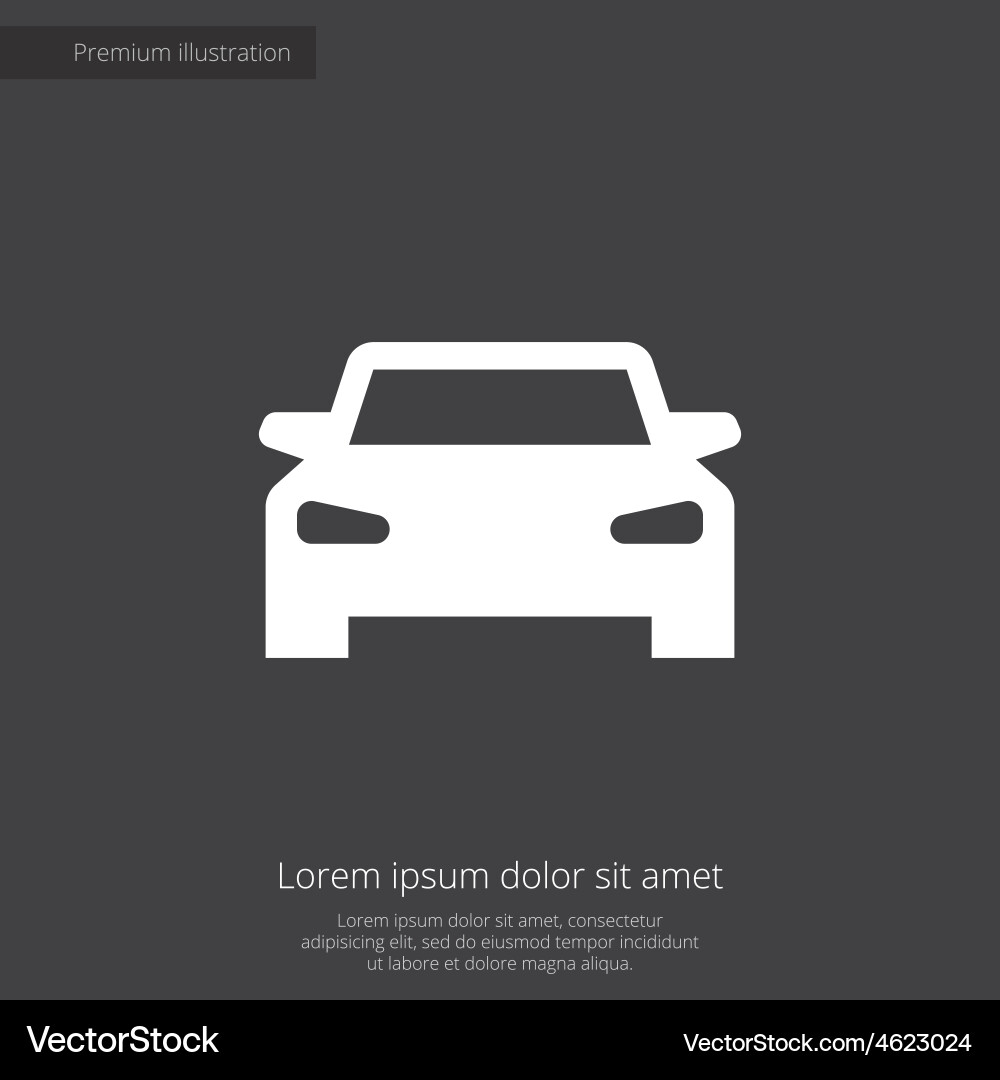 Car premium icon Royalty Free Vector Image - VectorStock