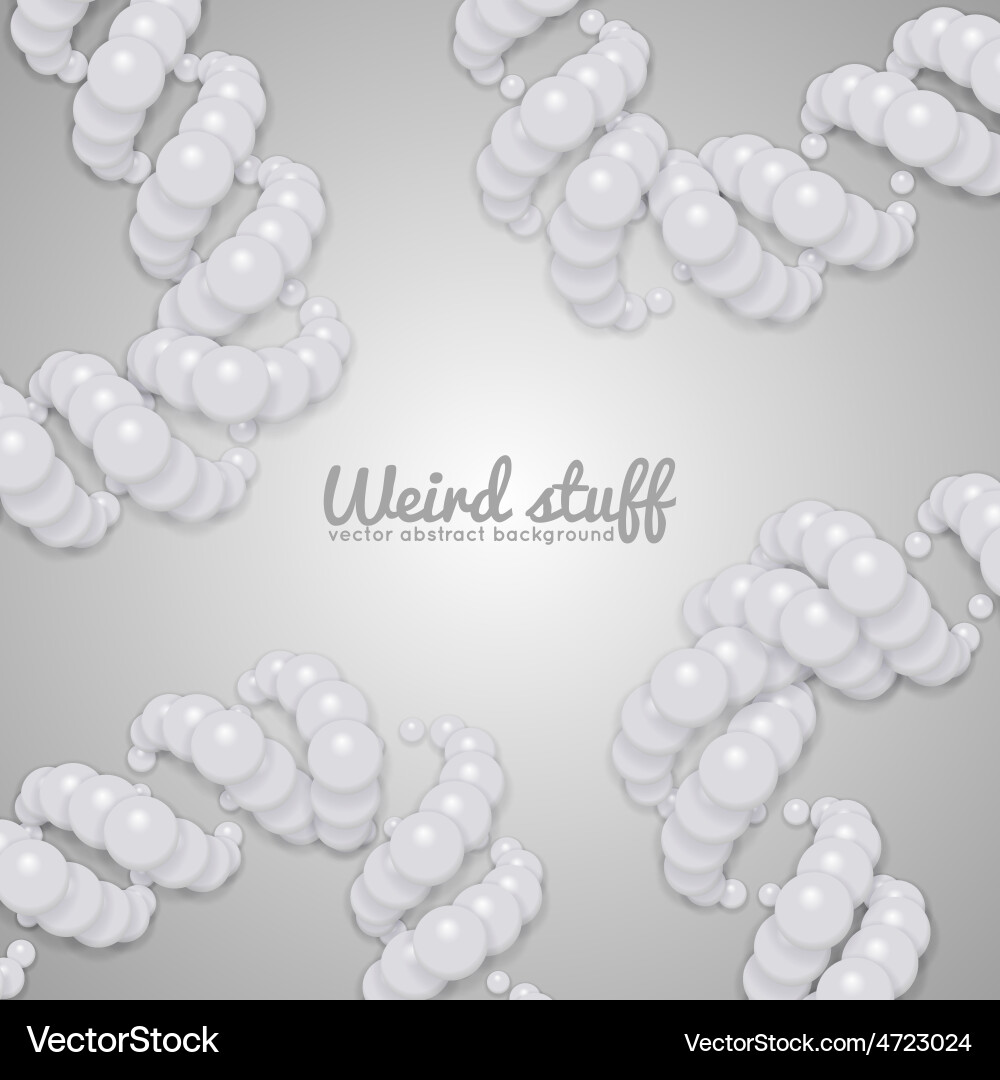Chain of spheres with soft shadows in form Vector Image