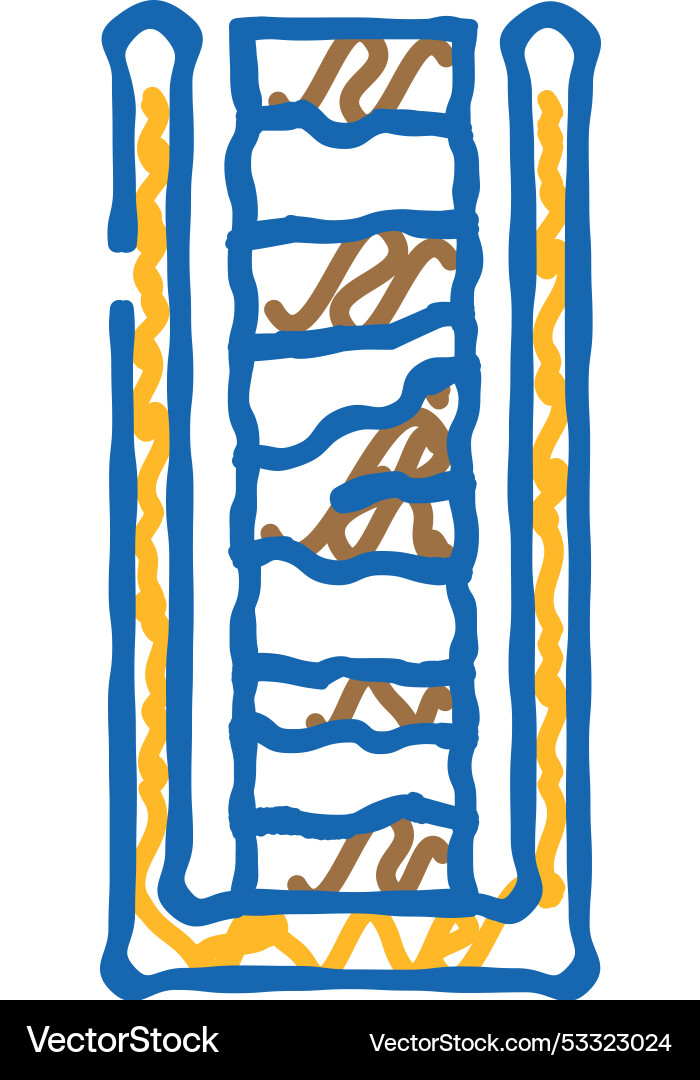 Drill core samples icon doodle Royalty Free Vector Image