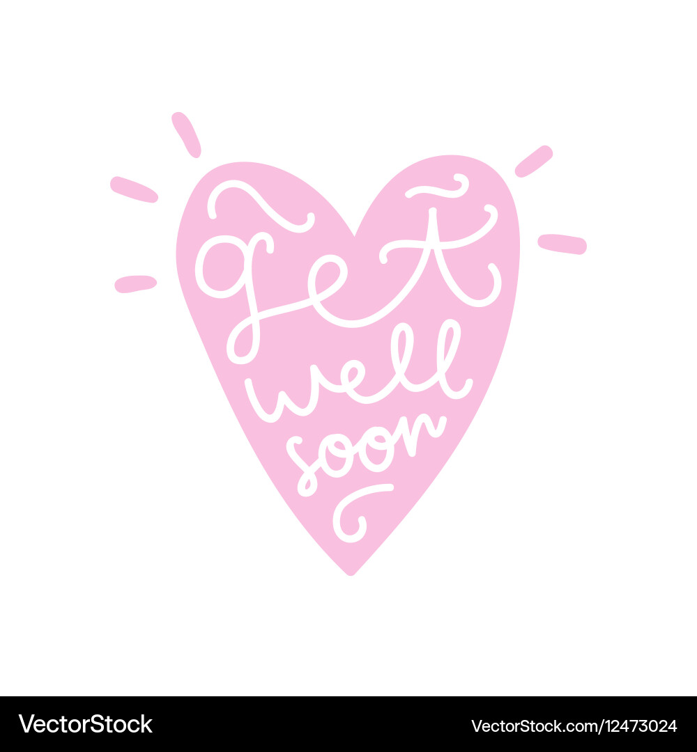 Get Well Soon Love Heart