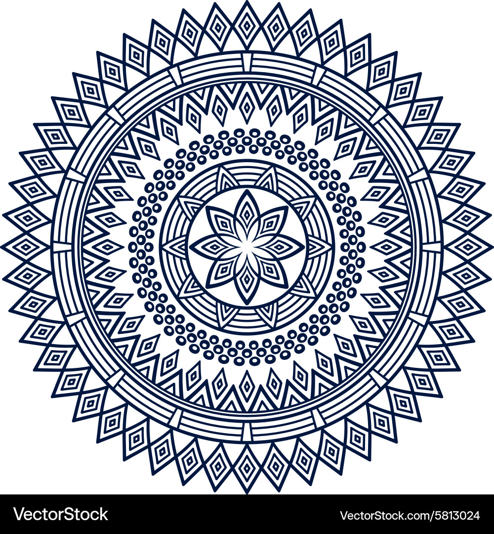 Mandala Royalty Free Vector Image - VectorStock