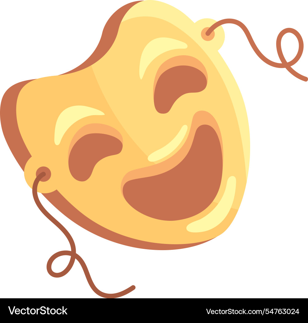Theater comedy mask Royalty Free Vector Image - VectorStock