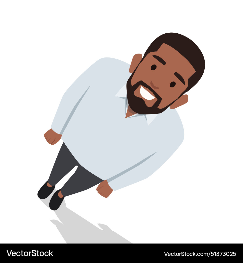 Confident and positive man with a beaming smile Vector Image