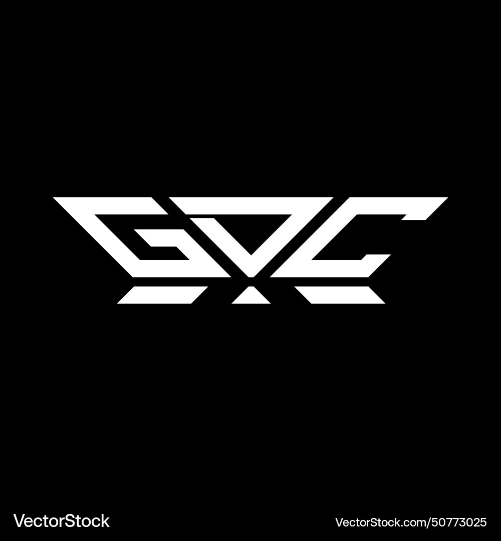 Gdc letter logo design simple and modern Vector Image