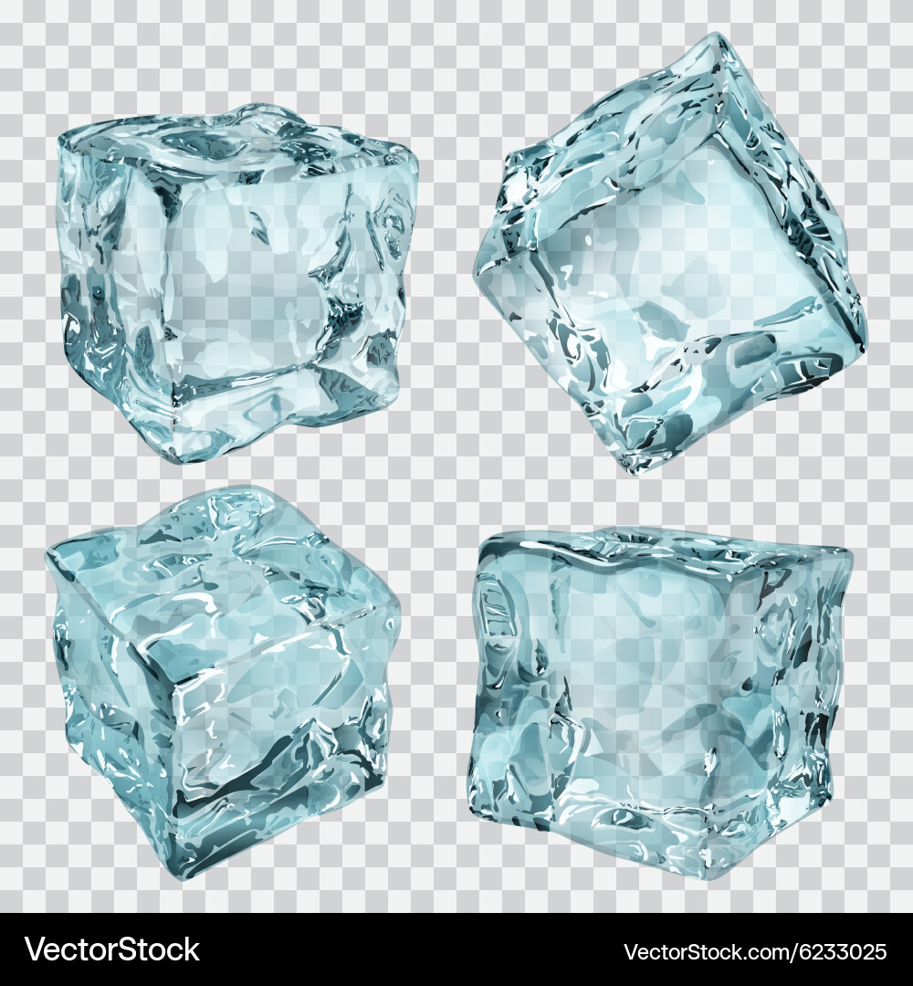 Ice cubes Royalty Free Vector Image - VectorStock