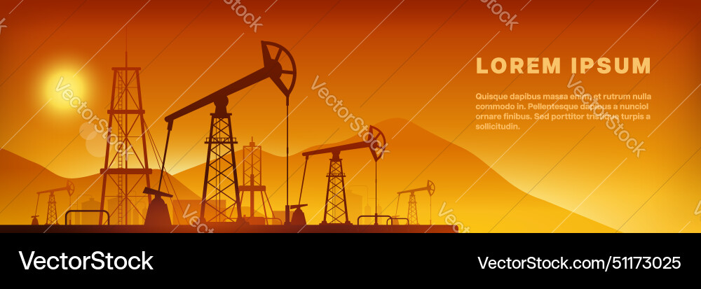 Oil gas industry Royalty Free Vector Image - VectorStock