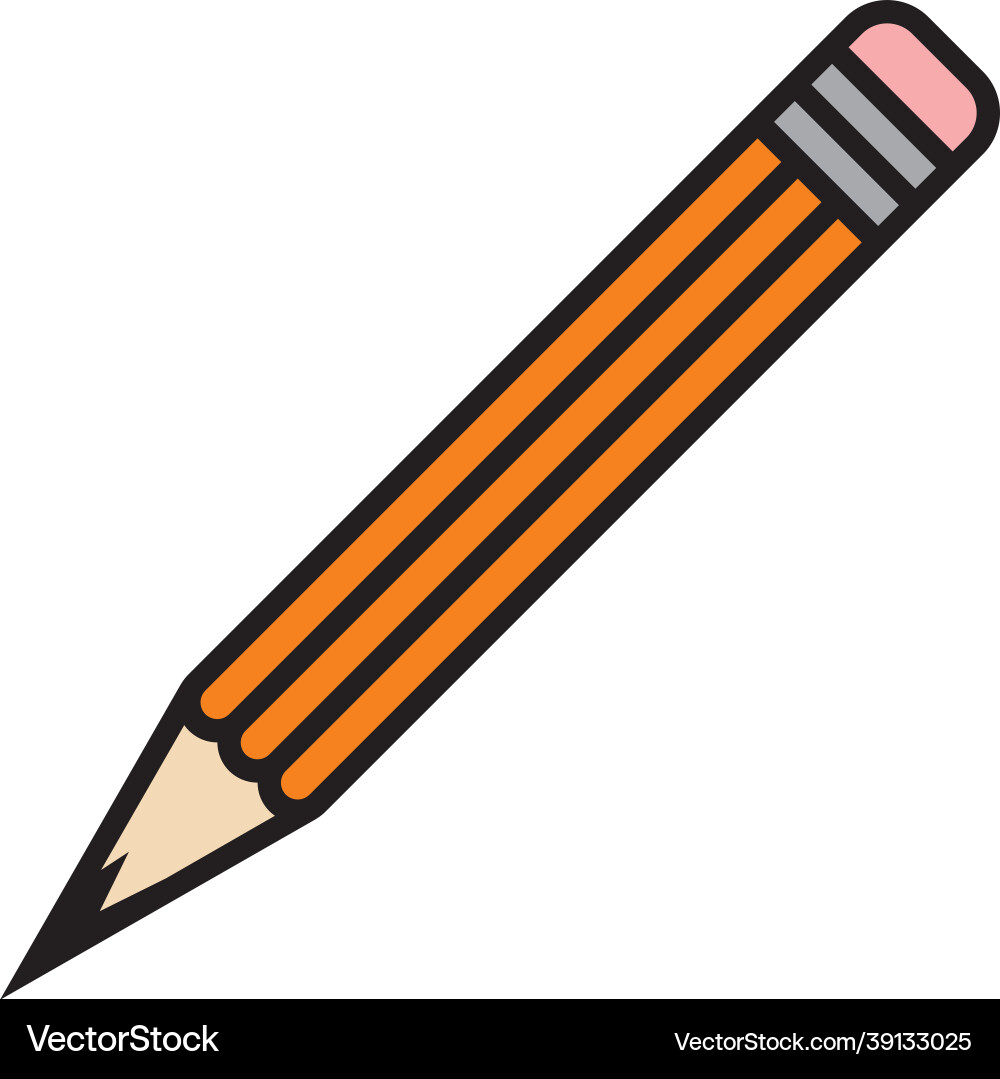 Pencil Royalty Free Vector Image - VectorStock