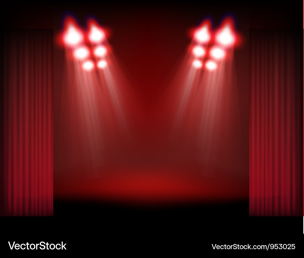 Spots and stage Royalty Free Vector Image - VectorStock