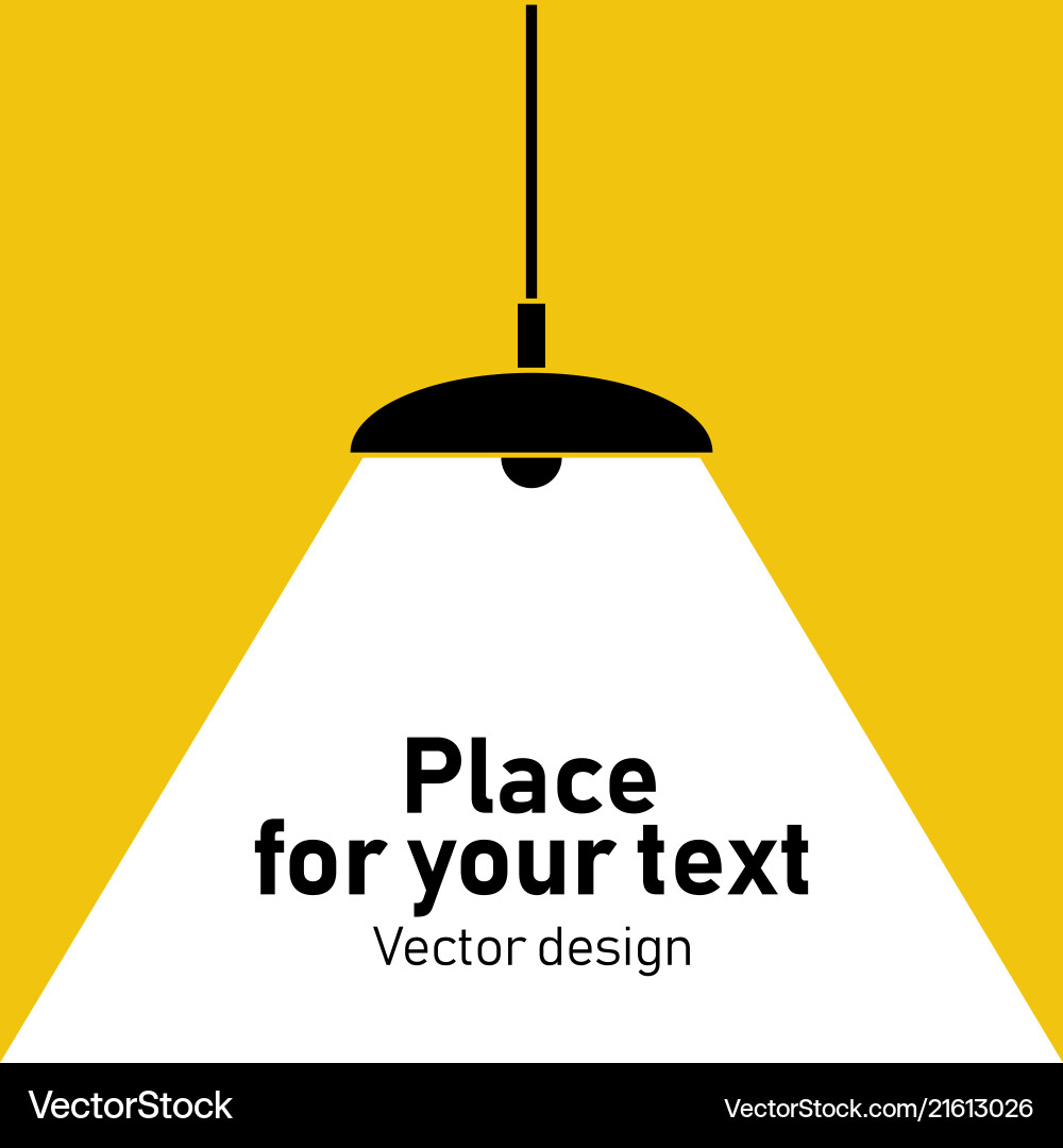 Isolated lamp Royalty Free Vector Image - VectorStock