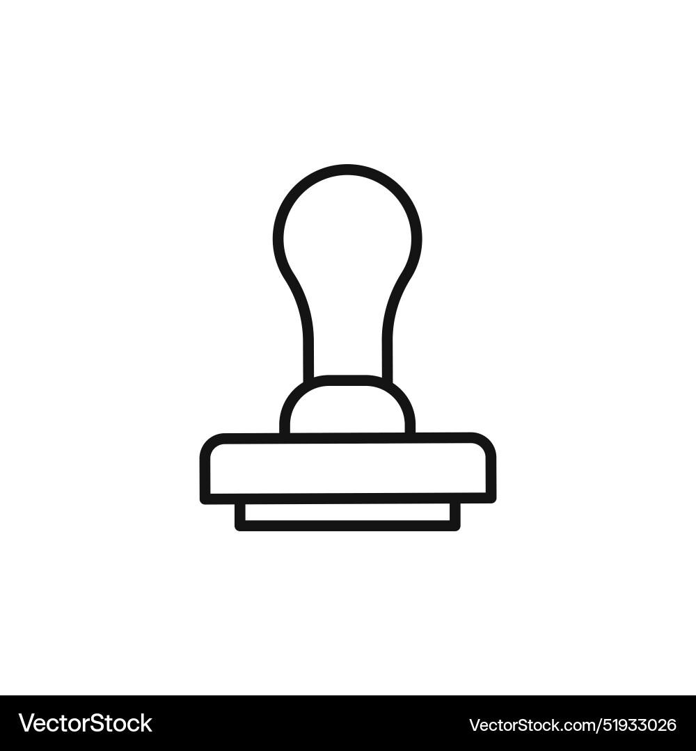 Stamp icon collection postal mark for mail Vector Image