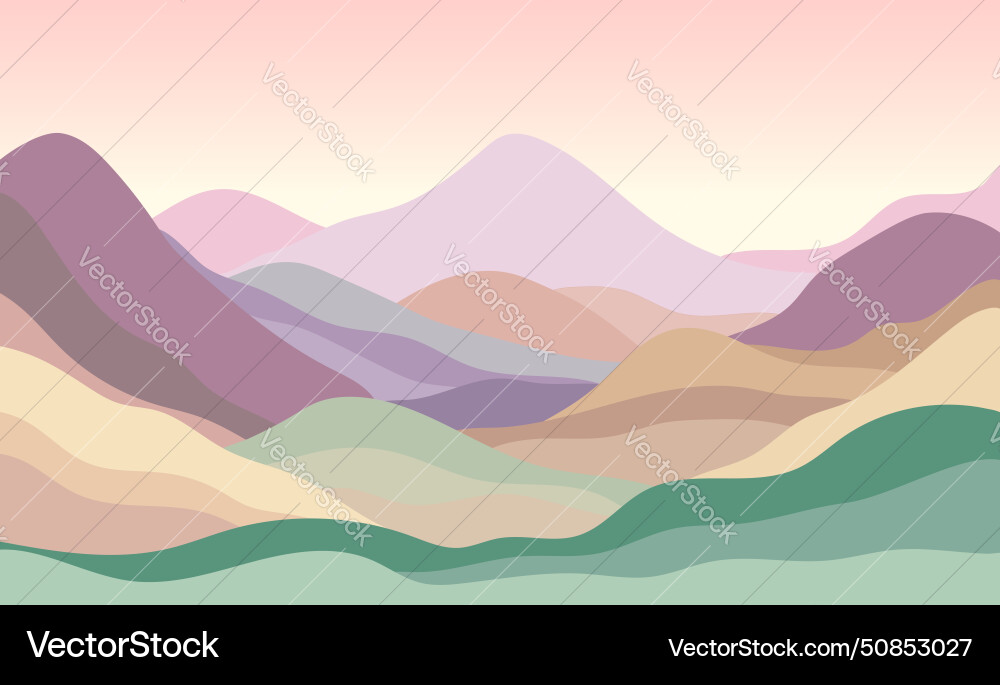 Abstract colorful landscape Royalty Free Vector Image