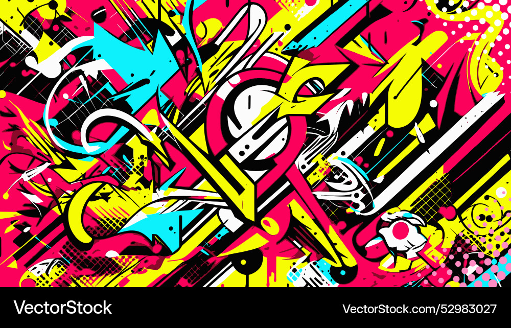 Abstract graffiti background 20 Royalty Free Vector Image