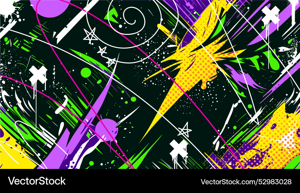 Abstract graffiti background 3 Royalty Free Vector Image