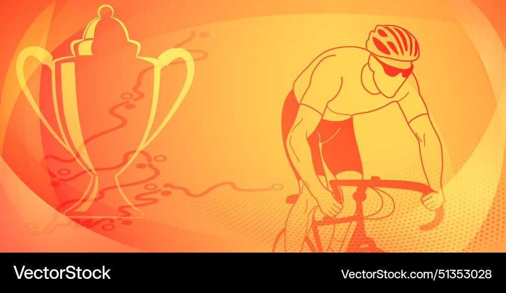 Cycling themed background Royalty Free Vector Image