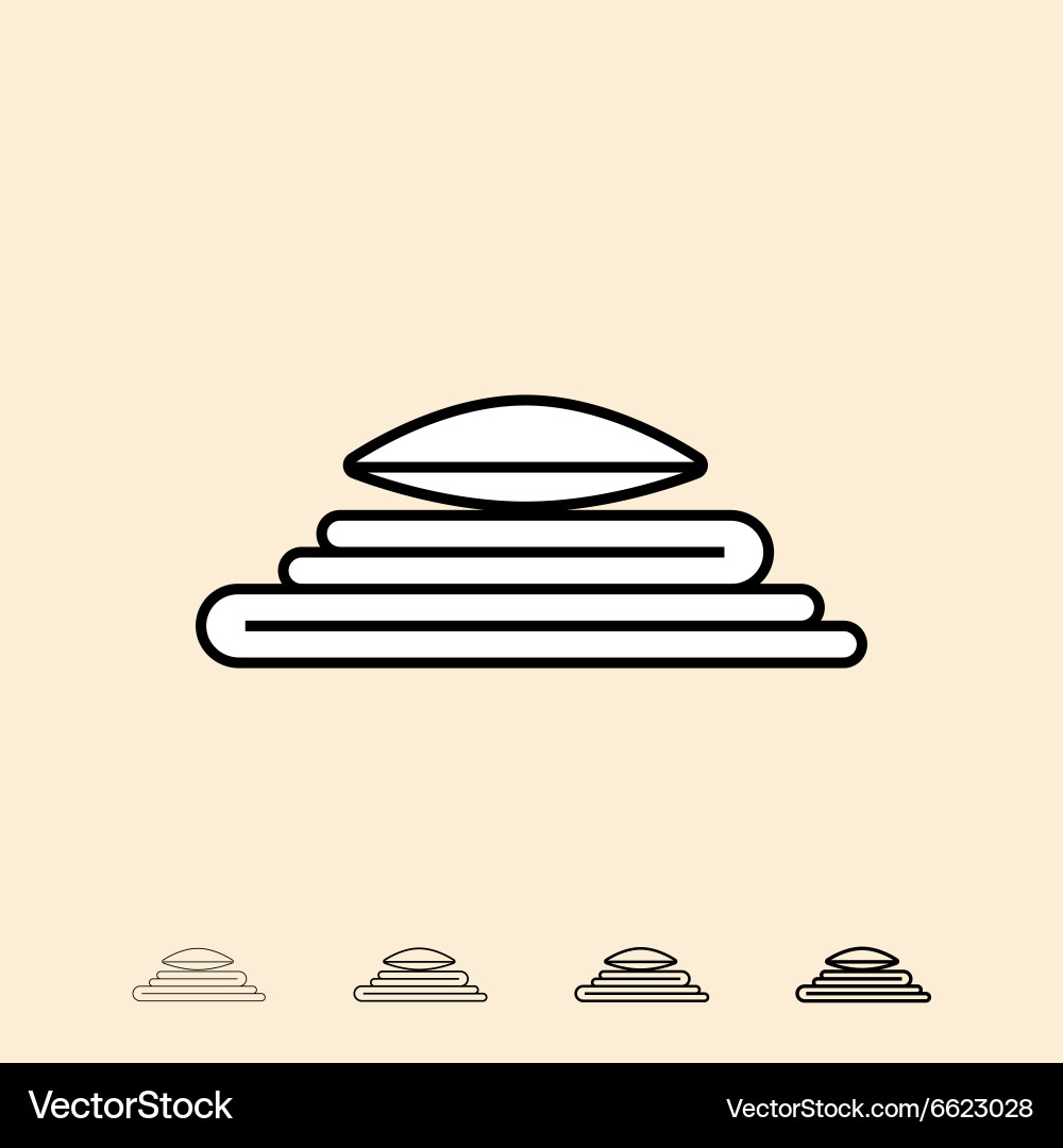 Icon of linen Royalty Free Vector Image - VectorStock