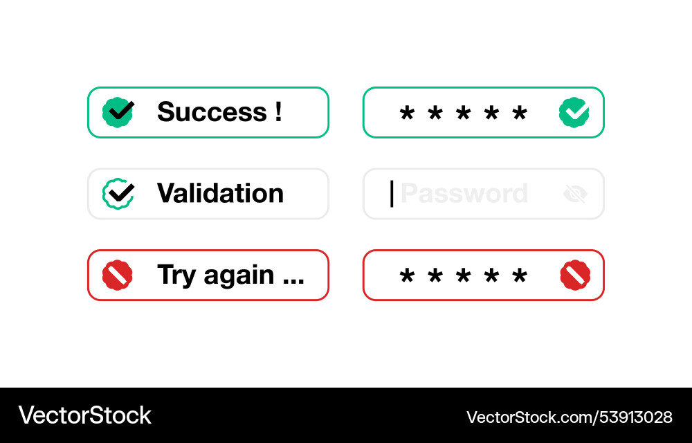 Password input field secure protection Royalty Free Vector Password input field secure protection Royalty Free Vector