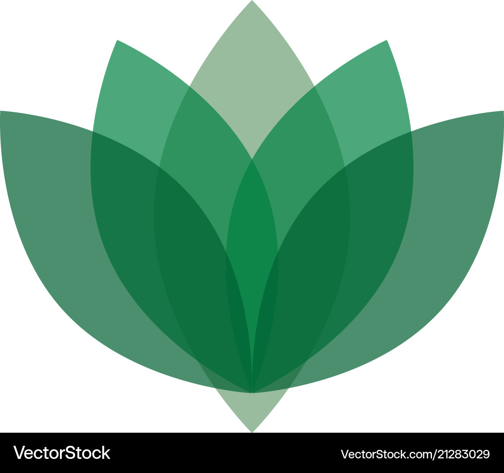 Abstract Lotus Logo Royalty Free Vector Image - VectorStock