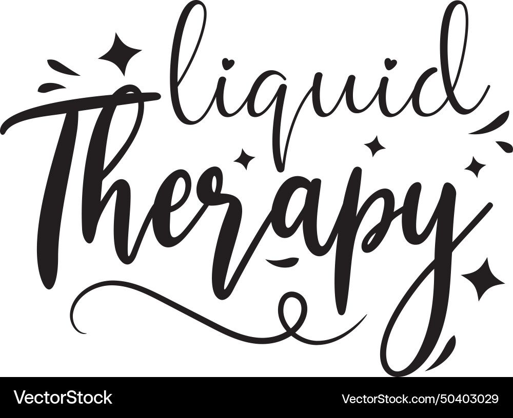 Liquid therapy design on white background Vector Image