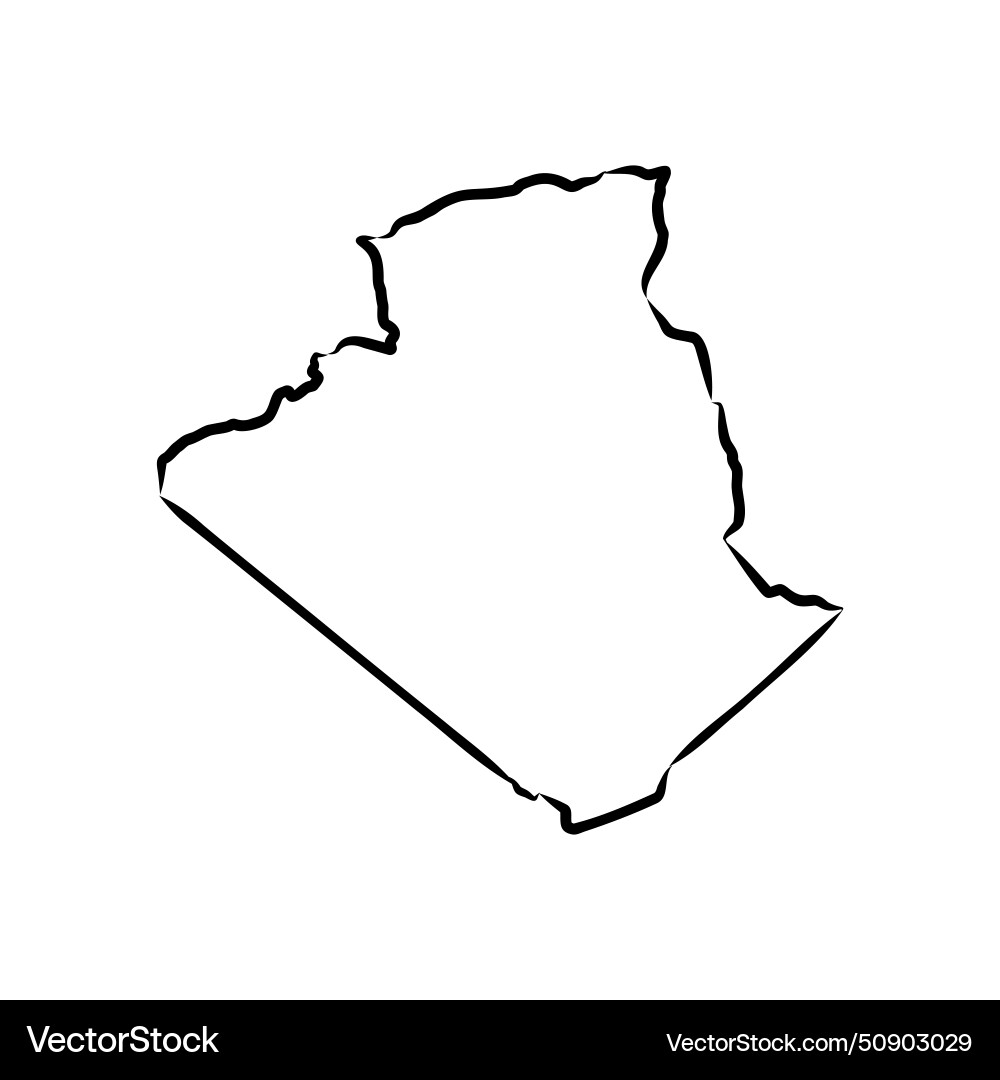 Map of algeria concept Royalty Free Vector Image