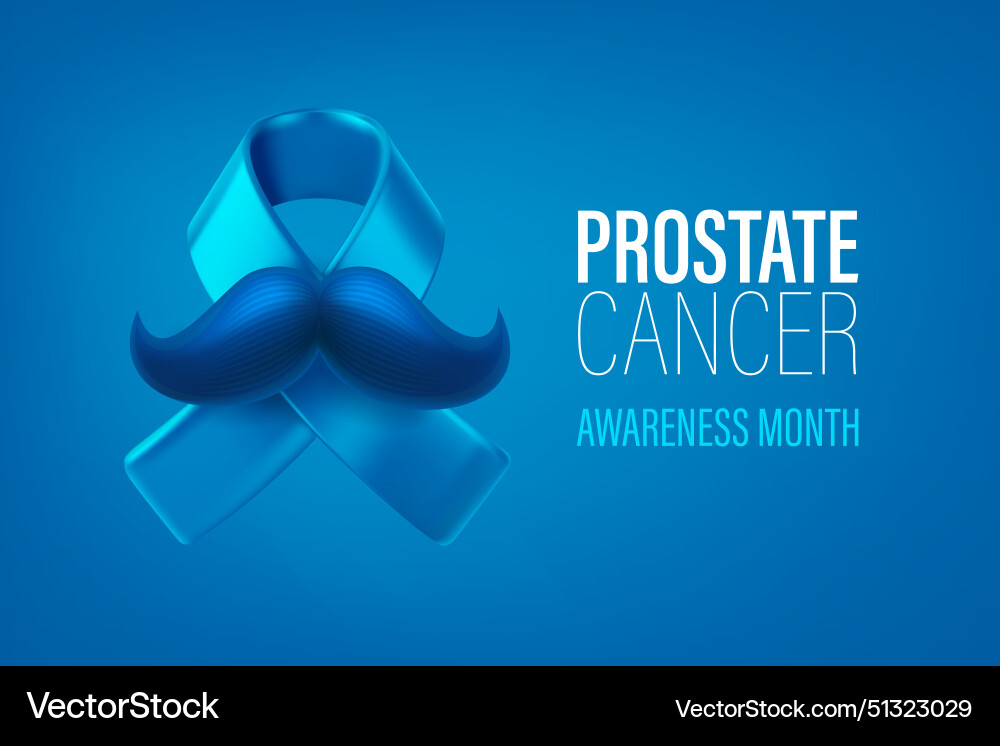 Prostate cancer awareness month 3d Royalty Free Vector Image