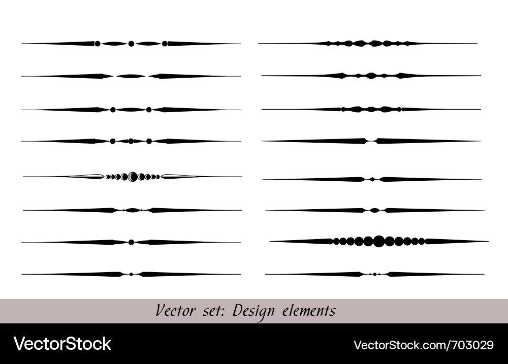 Text dividers set Royalty Free Vector Image - VectorStock