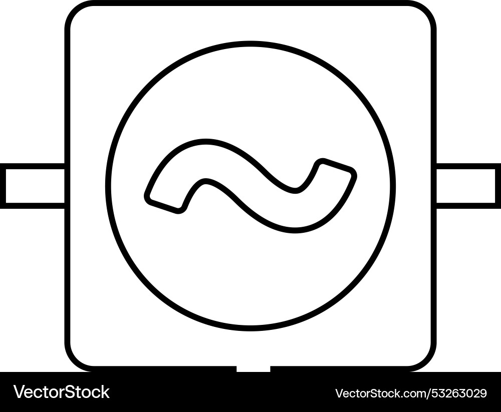 Voltage electricity line icon Royalty Free Vector Image