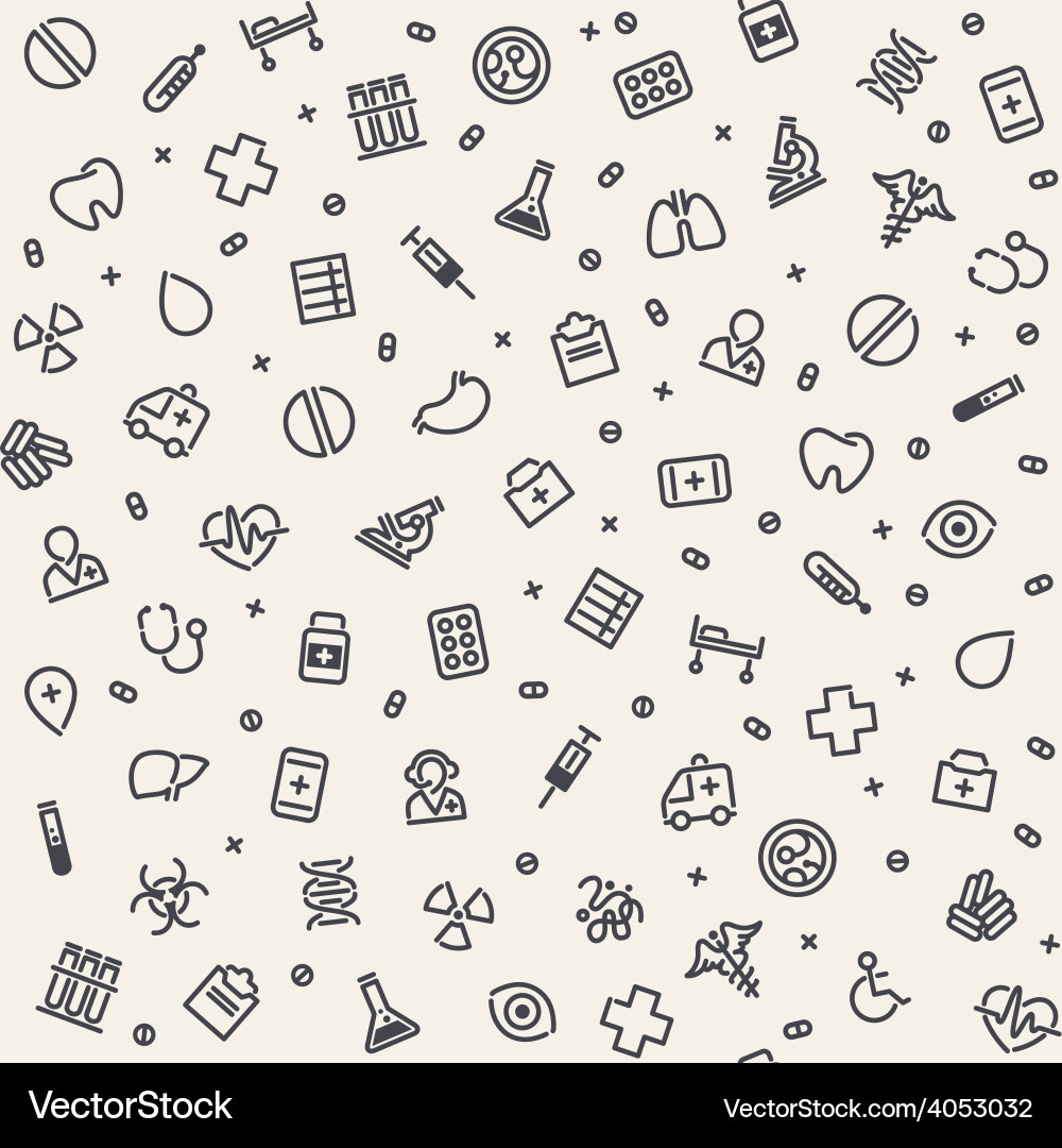 Light seamless medical pattern Royalty Free Vector Image