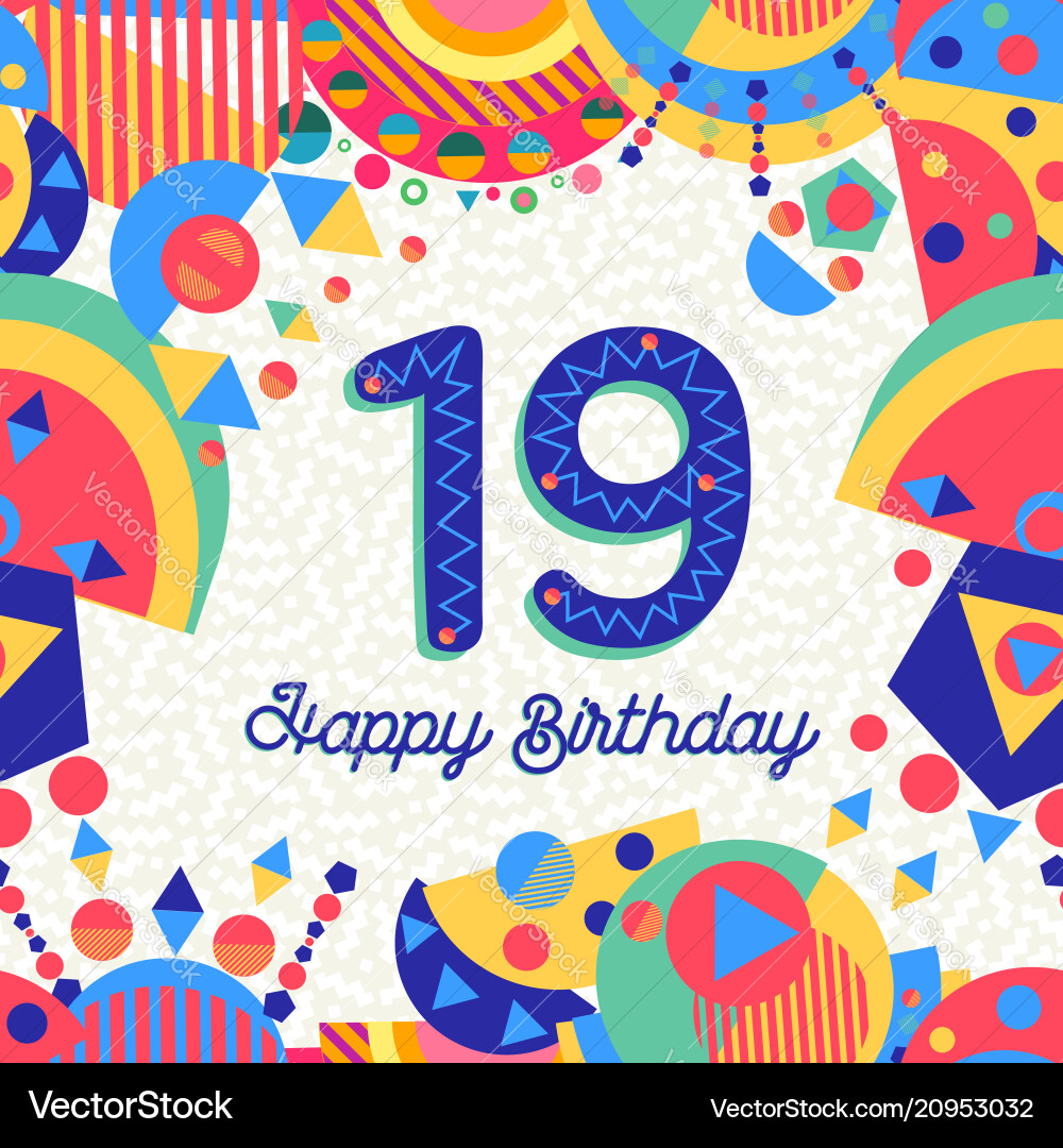 19th Birthday Vector Images (over 840)