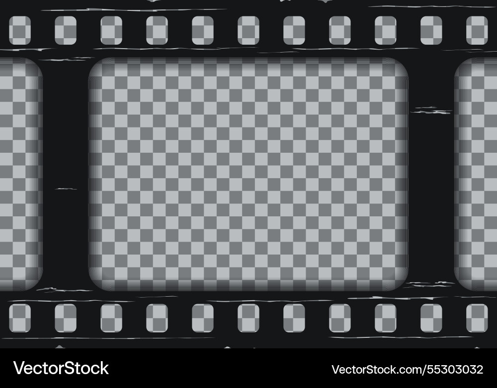 Photo frame old cinematic tape Royalty Free Vector Image