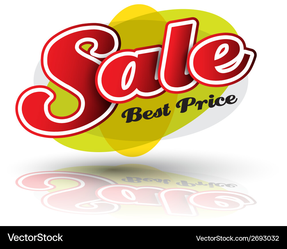 Sale best price banner Royalty Free Vector Image