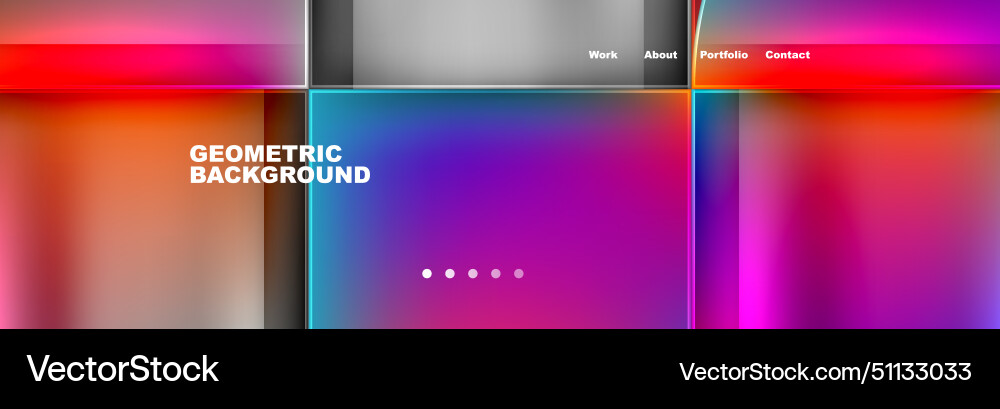 A vibrant geometric background with liquid Vector Image