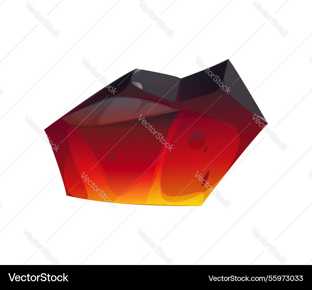 Bbq burn fiery ember cartoon charcoal piece Vector Image