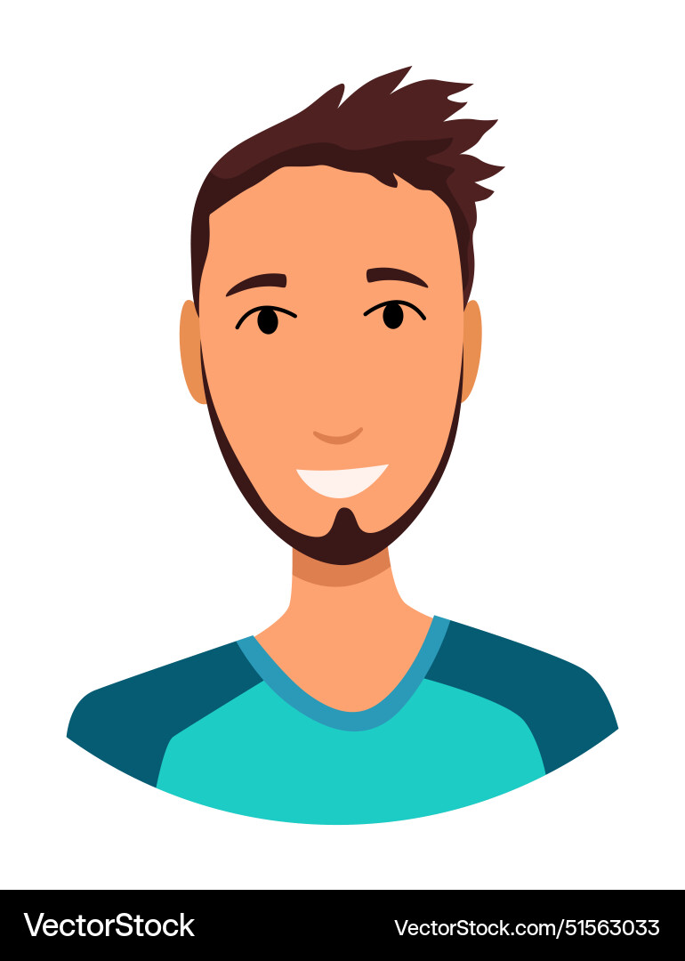 Call center operator avatar without headphone Vector Image